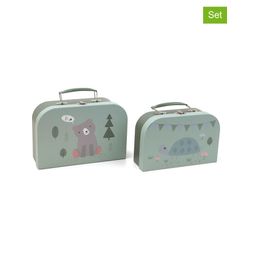 Andreu Toys 2er-Set: Aufbewahrungskoffer in Mint - 32% | Kisten-koerbe