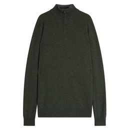 Perfect Cashmere Kaschmir-Pullover "Greg" in Khaki - 63% | Gr&ouml;&szlig;e M | Herren-plussize