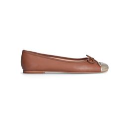 Liu Jo Leder-Ballerinas in Hellbraun - 55% | Gr&ouml;&szlig;e 37 | Damen-ballerinas