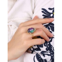 L'Atelier de Gaia Vergold. Ring mit Edelstein - 77% | Schmuck