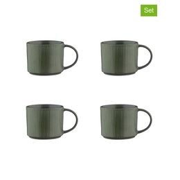 Bj&ouml;rn 4er-Set: Tassen "Scandi" in Oliv - 500 ml - 39% | Gedeckter-tisch