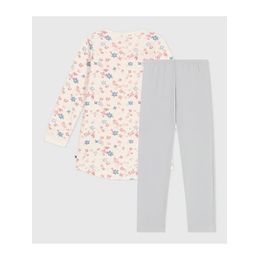 Petit Bateau 2tlg. Outfit in Creme/ Grau - 66% | Gr&ouml;&szlig;e 128 | Kinderkleider