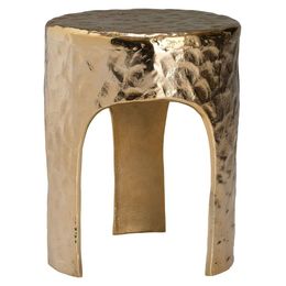 Ellos Home Beistelltisch "Glory" in Gold - (H)44,5 x &Oslash; 35 cm - 40% | Tische