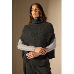Perfect Cashmere Kaschmir-Poncho "Gache" in Anthrazit - 57% | Gr&ouml;&szlig;e XL | Damenjacken