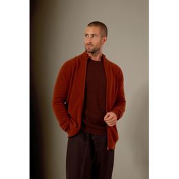 Perfect Cashmere Kaschmir-Cardigan "Cody" in Rostrot - 63% | Gr&ouml;&szlig;e XL | Herren-pullover-cardigans