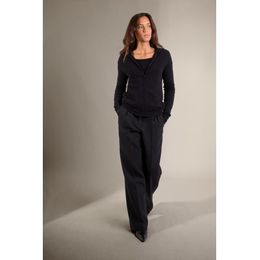 Perfect Cashmere Kaschmir-Cardigan "Emma" in Schwarz - 60% | Gr&ouml;&szlig;e L | Damen-pullover-cardigans