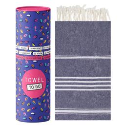 Samimi Strandtuch "Towel to Go - Ipanema" in Dunkelblau - (L)180 x (B)100 cm - 29% | Badtextilien