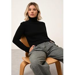 Just Cashmere Kaschmir-Rollkragenpullover "Ava" in Schwarz - 56% | Gr&ouml;&szlig;e M | Damen-pullover-cardigans