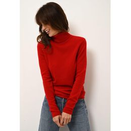 Just Cashmere Kaschmir-Pullover "Ava" in Rot - 50% | Gr&ouml;&szlig;e L | Damen-pullover-cardigans