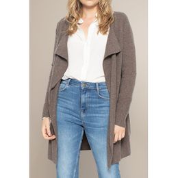 Perfect Cashmere Kaschmir-Cardigan "Abigail" in Taupe - 62% | Gr&ouml;&szlig;e S | Damen-pullover-cardigans