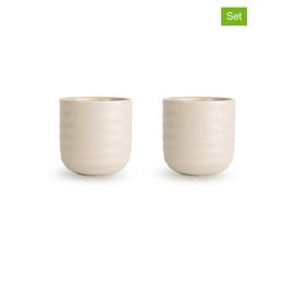 Sagaform 2er-Set: Becher ''Ellen'' in Creme - 180 ml - 42% | Gedeckter-tisch
