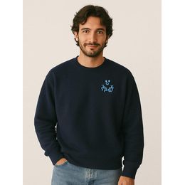 WOOOP Sweatshirt in Dunkelblau - 60% | Gr&ouml;&szlig;e M | Herren-plussize
