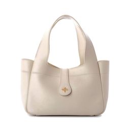 Lucky Bees Schultertasche in Beige - (B)32 x (H)21 x (T)12 cm - 60% | Damen-taschen