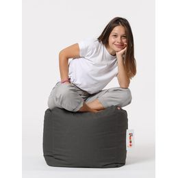 Evila Pouf in Grau - (H)45 cm - 57% | Sitzmoebel