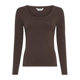 MOSS COPENHAGEN Longleeve "Kath" in Braun - 37% | Gr&ouml;&szlig;e S/M | Damen-tops