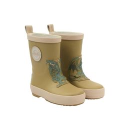 Mikk-line Gummistiefel in Khaki/ Creme - 47% | Gr&ouml;&szlig;e 32 | Kinder-outdoor-sport-schuhe