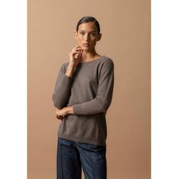 Perfect Cashmere Kaschmir-Pullover "Molly" in Taupe - 64% | Gr&ouml;&szlig;e S | Damen-pullover-cardigans