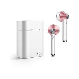 SWEET ACCESS Kabellose Bluetooth-In-Ear-Kopfh&ouml;rer in Silber/ Ros&eacute;gold - 79% | Tv-und-audio
