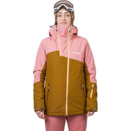 HANNAH Ski-/ Snowboardjacke "Maky Col" in Hellbraun/ Rosa - 67% | Gr&ouml;&szlig;e 42 | Damen-outdoorjacken