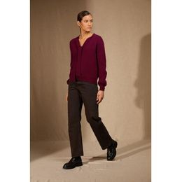 Perfect Cashmere Kaschmir-Pullover "Noty" in Bordeaux - 61% | Gr&ouml;&szlig;e XXL | Damen-pullover-cardigans