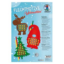 URSUS Kreativset "Flechtmotive - Weihnachten" in Bunt - 10% | Schulzubehoer
