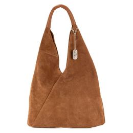 Anna Morellini Leder-Shopper "Eleonora" in Camel - (B)40 x (H)31 x (T)2 cm - 76% | Damen-taschen
