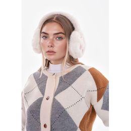 Lucky Bees Ohrenw&auml;rmer in Creme - 43% | Damen-muetzen-caps