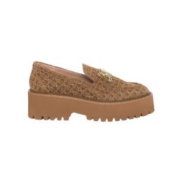 Liu Jo Leder-Slipper "Forty" in Hellbraun - 56% | Gr&ouml;&szlig;e 38 | Damen-schuhe-halbschuhe