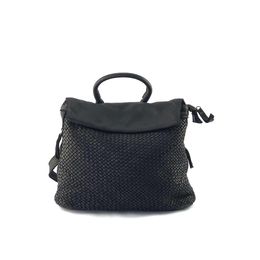 Amara Leder-Rucksack "Kei" in Schwarz - (B)33 x (H)28 x (T)13 cm - 72% | Damen-taschen