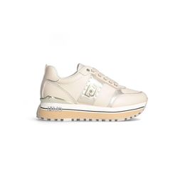 Liu Jo Leder-Sneakers in Beige - 60% | Gr&ouml;&szlig;e 39 | Damen-sneakers