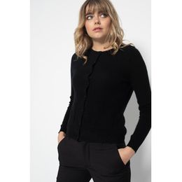 Perfect Cashmere Kaschmir-Cardigan "Amy" in Schwarz - 62% | Gr&ouml;&szlig;e S | Damen-pullover-cardigans