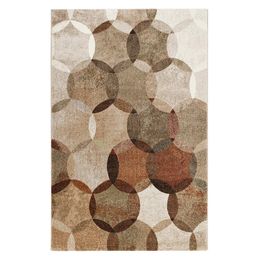 Esprit Kurzflor-Teppich "Modernina" in Hellbraun/ Beige - 69% | Gr&ouml;&szlig;e 200x290 cm |