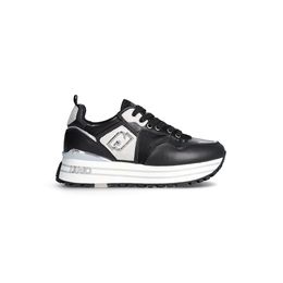 Liu Jo Leder-Sneakers in Schwarz - 48% | Gr&ouml;&szlig;e 38 | Damen-sneakers