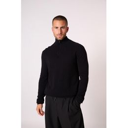 Perfect Cashmere Kaschmir-Pullover "Greg" in Schwarz - 63% | Gr&ouml;&szlig;e S | Herren-plussize