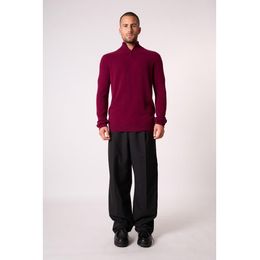 Perfect Cashmere Kaschmir-Pullover "Greg" in Bordeaux - 65% | Gr&ouml;&szlig;e M | Herren-plussize