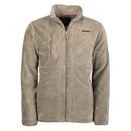 Geographical Norway Fleecejacke "Upload" in Beige/ Grau - 67% | Gr&ouml;&szlig;e XL | Herren-pullover-sport