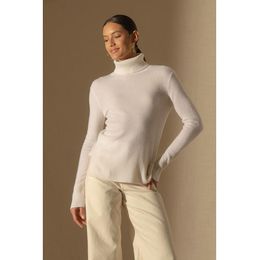 Perfect Cashmere Kaschmir-Rollkragenpullover "Tracy" in Creme - 67% | Gr&ouml;&szlig;e S | Damen-pullover-cardigans