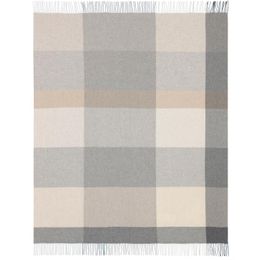 Biederlack Plaid &raquo;Soft Impression im Doubleface-Look&laquo; Wolle-Kaschmir-Mix grau Kaschmir, Wolle
