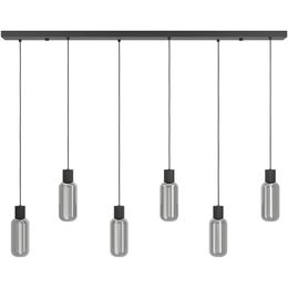 Eglo H&auml;ngeleuchte &raquo;MAIONE Pendellampe - Stahl - E27 - 6X4W - IP20&laquo; E27 1 Stk. H&auml;ngelampe, Deckenlampe, Wohnzimmer, Esszimmer, L138 x B14 x H110 cm