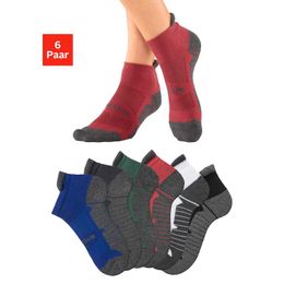 active by Lascana Lascana Active Damen LASCANA ACTIVE Sneakersocken Packung, 6 Paar tlg. mit weicher Frotteesohle bunt 35-38