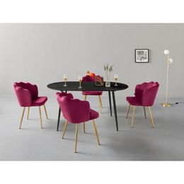 LEONIQUE Esstisch &raquo;Eadwine, Topseller! Ovaler Tisch, K&uuml;chentisch&laquo; OTTOs Choice, Tischplatte aus MDF, verschiedene Gr&ouml;&szlig;en und Farbvarianten schwarz