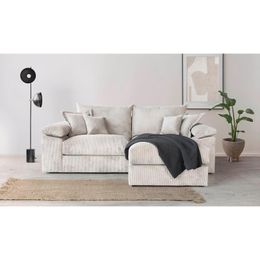 Home Affaire Ecksofa &raquo;Soft&Cosy XL L-Form, B: 246 cm - OTTO. Verl&auml;ssliche Qualit&auml;t.&laquo; Mega-Sofa, Cord oder Chenille-Struktur, mit Federkern & 4 