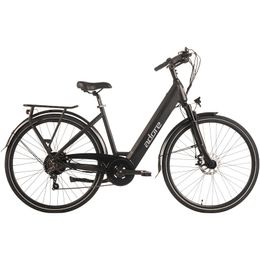 Adore Herren &raquo;28" Alu Cityfahrrad CV-180 Heckmotor 50NM / 15Ah Schwarz matt&laquo; 7 Gang Shimano Tourney Schaltwerk Kettenschaltung Heckmotor 250 W Pedelec