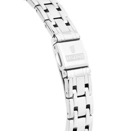 Festina Damen Quarzuhr &raquo;Mademoiselle&laquo; Armbanduhr, Damenuhr, Edelstahlarmband, analog, Zirkonia (synth.)