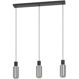 Eglo H&auml;ngeleuchte &raquo;MAIONE Pendellampe - Stahl - E27 - 3X4W - IP20&laquo; E27 1 Stk. H&auml;ngelampe, Deckenlampe, Wohnzimmer, Esszimmer, L77 x B9 x H110 cm
