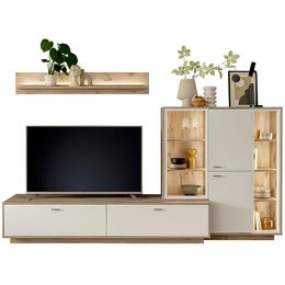 MCA furniture Wohnwand &raquo;SANTERNO&laquo; Komplett-Set, 3-teilg, 3 Stk. tlg. wei&szlig; Holzwerkstoff