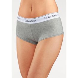 Calvin Klein Underwear Damen Panty &raquo;MODERN COTTON&laquo; mit breitem B&uuml;ndchen grau M