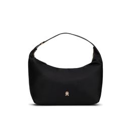 Tommy Hilfiger Damen Hobo &raquo;TH GO HOBO NYLON&laquo;, Damen Abendtasche, Tragetasche mit goldfarbenen Details