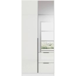 OTTO home Dreht&uuml;renschrank &raquo;Kleiderschrank Kleiderschr&auml;nke Schrank Garderobe AGORDO mit Glasfront&laquo; in zwei Griff-Farben, Breiten 91-360 cm, mit 