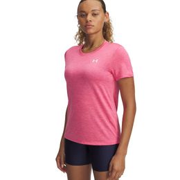 Under Armour Damen Trainingsshirt &raquo;TECH SSC- TWIST&laquo; 1 Stk. Kurzarm-Design, normale Schnittform, Rundhalsausschnitt wei&szlig; XS
